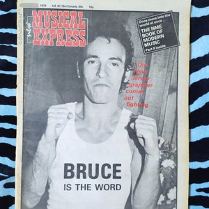 Original 1978 Bruce Springsteen Advert/poster, Rare Vintage Poster ...