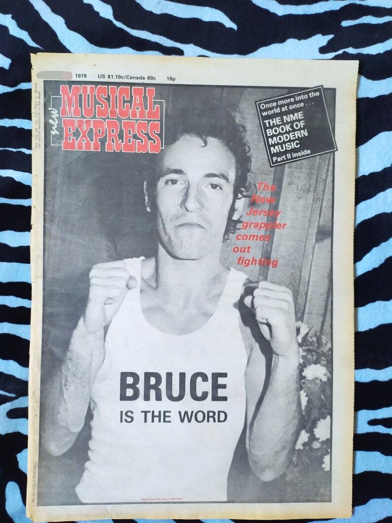 Original 1978 Bruce Springsteen Advert/poster Rare Vintage - Etsy