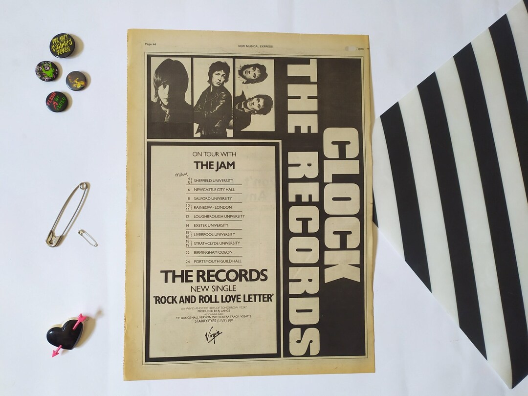 Original 1979 the Records Advert/poster, Rare Vintage Poster, the ...