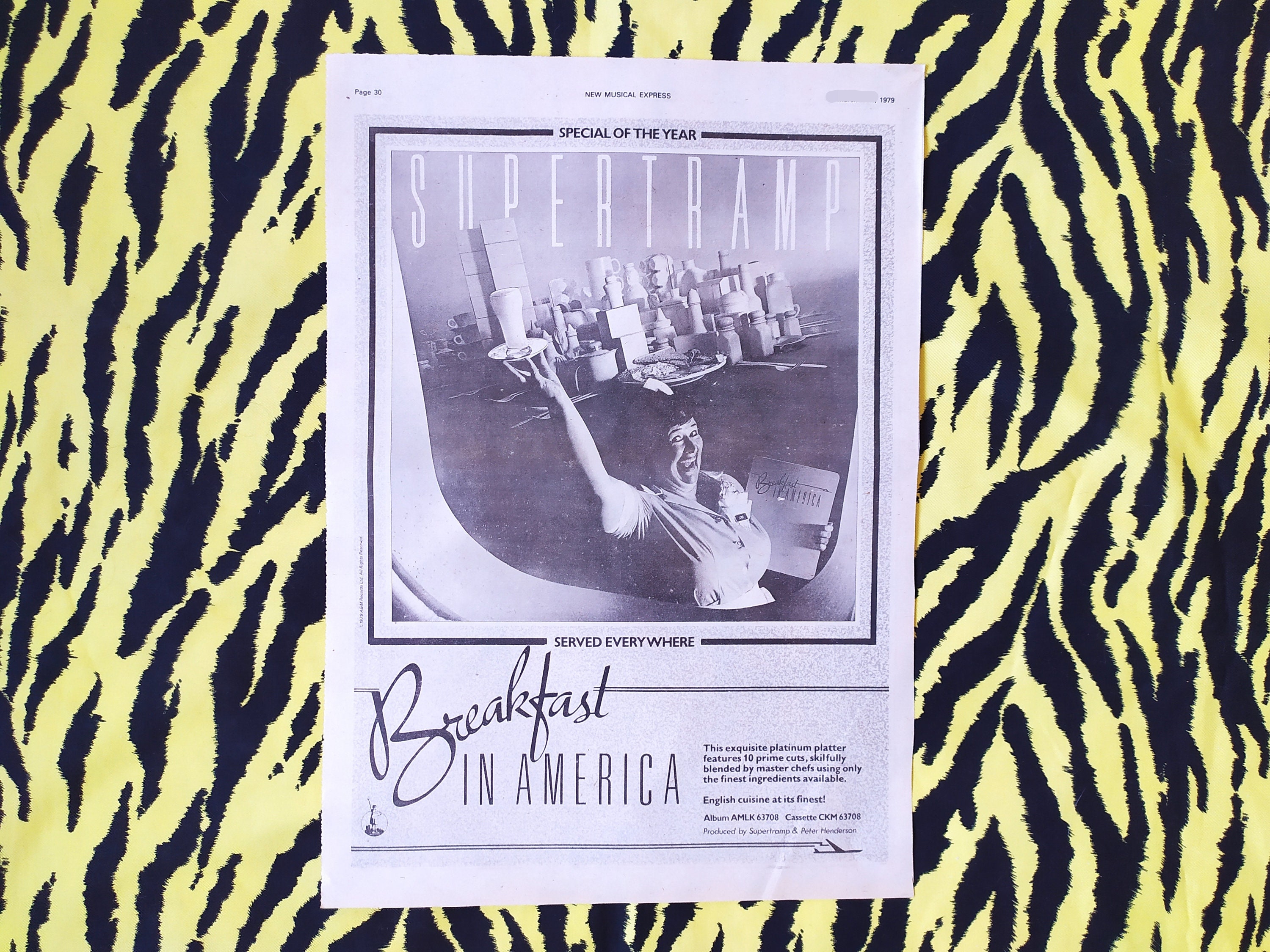 Original 1979 Supertramp Advert/poster Rare Vintage Poster - Etsy