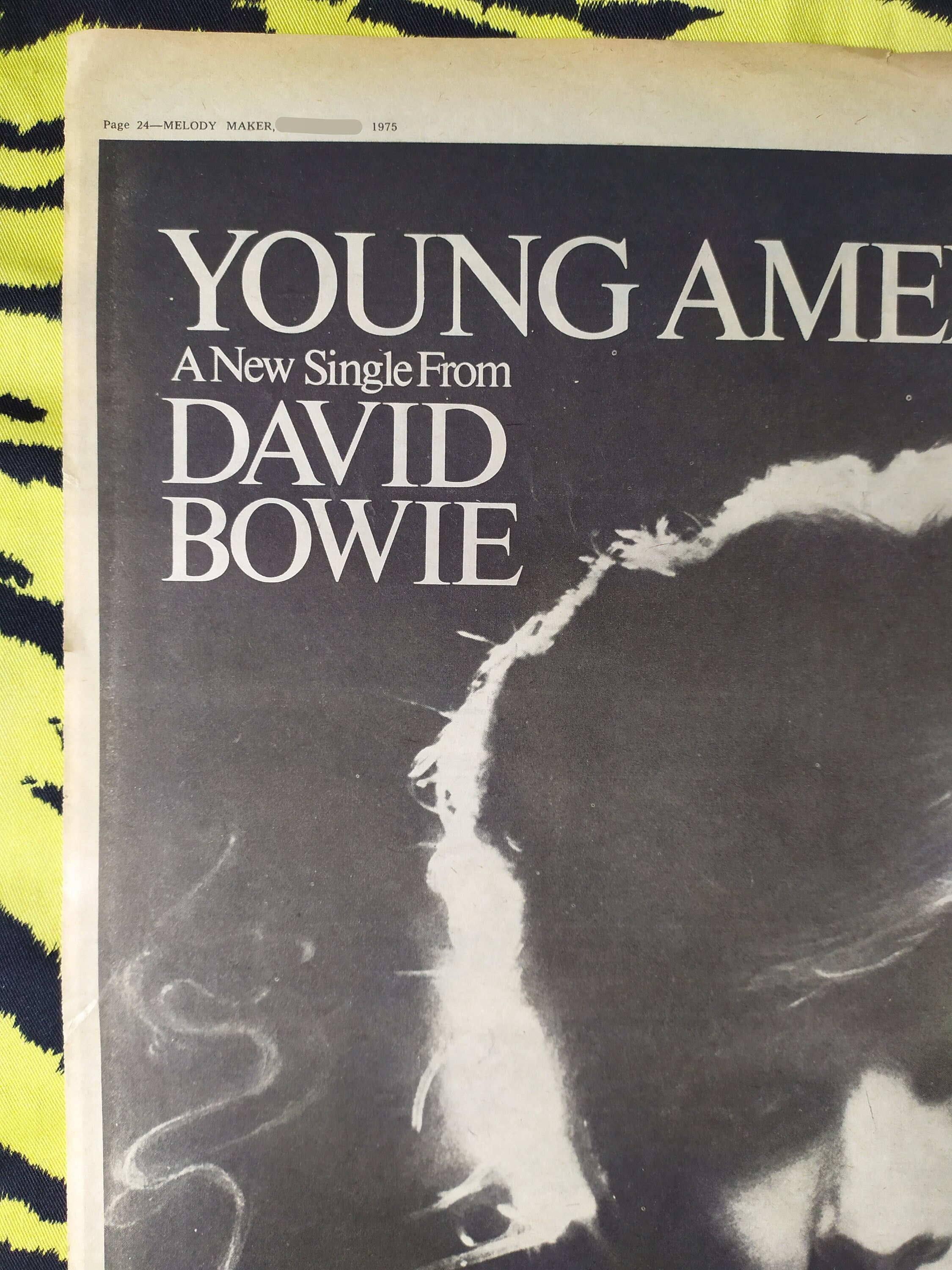 Original 1975 David Bowie Advert/poster, Rare Vintage Poster, David ...