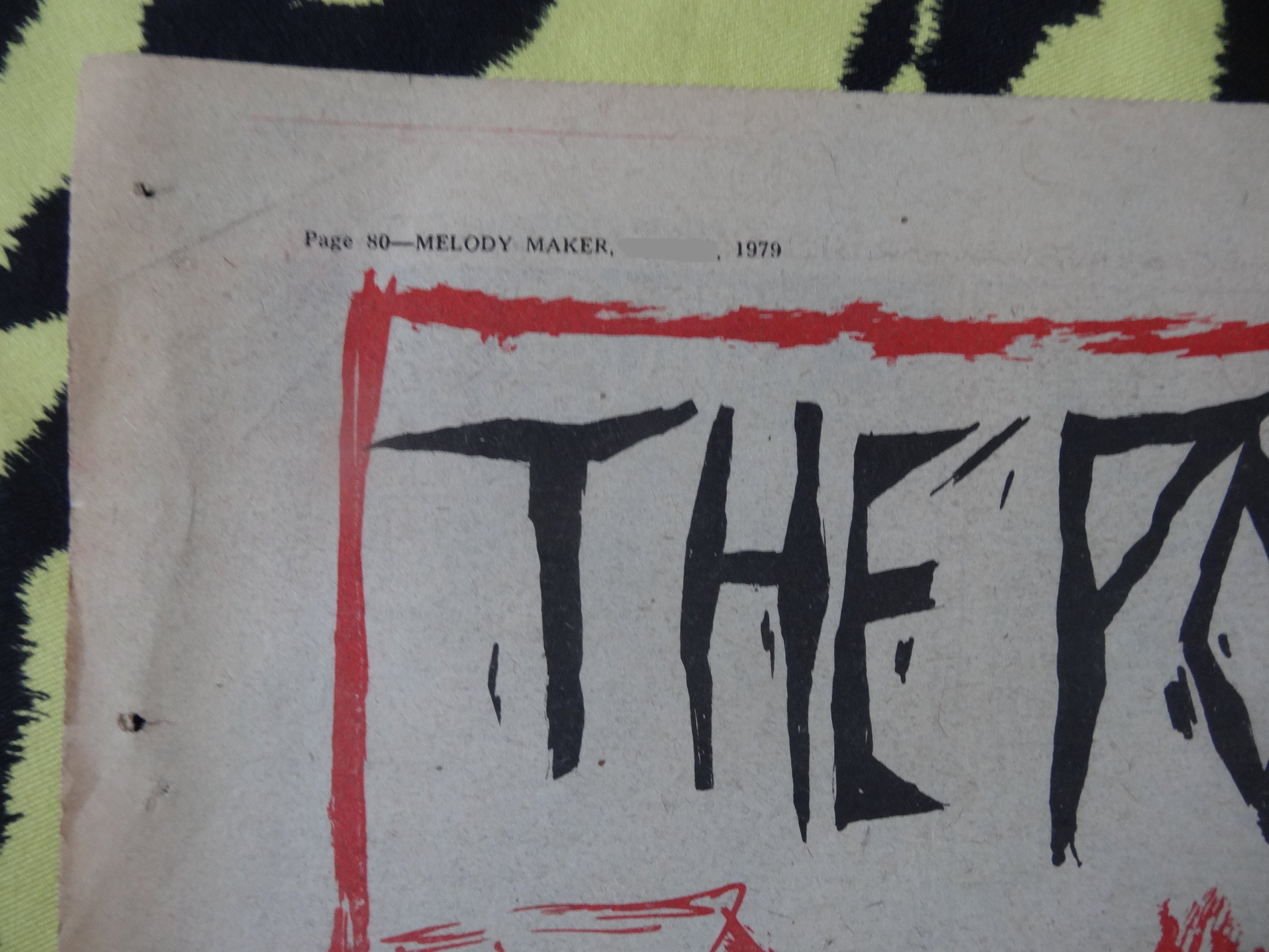 Original 1979 the Pop Group Tour Advert/poster, Rare Vintage Poster y ...