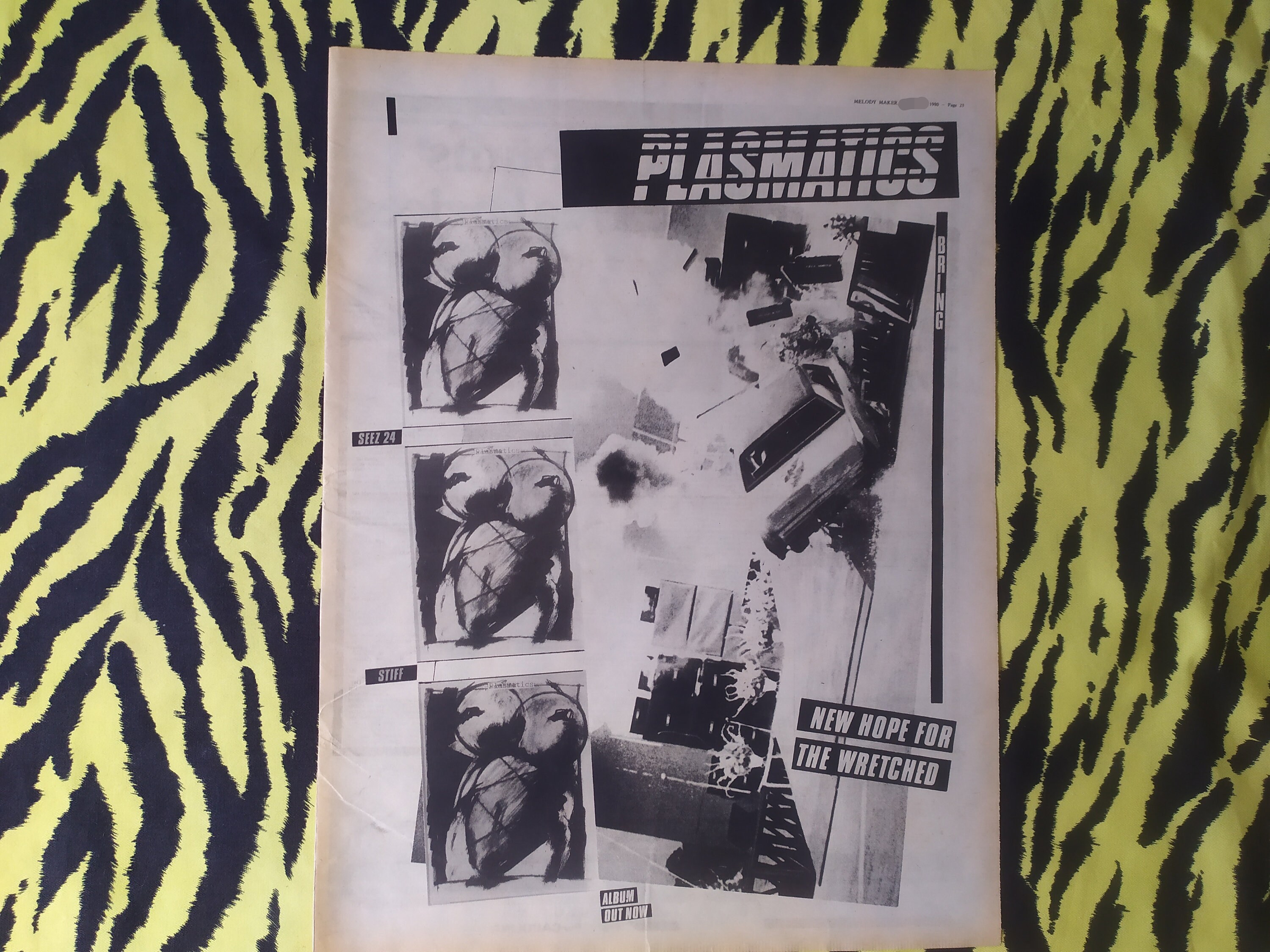Original 1980 Plasmatics Advert/poster, Rare Vintage Poster "new Hope ...