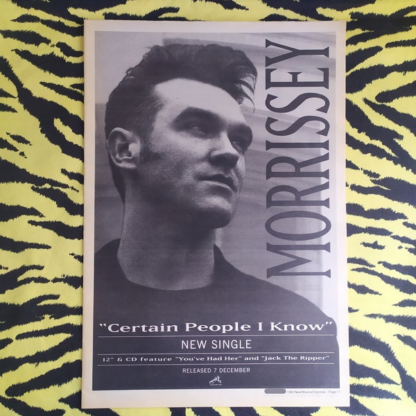 Morrissey Vintage Poster - Etsy