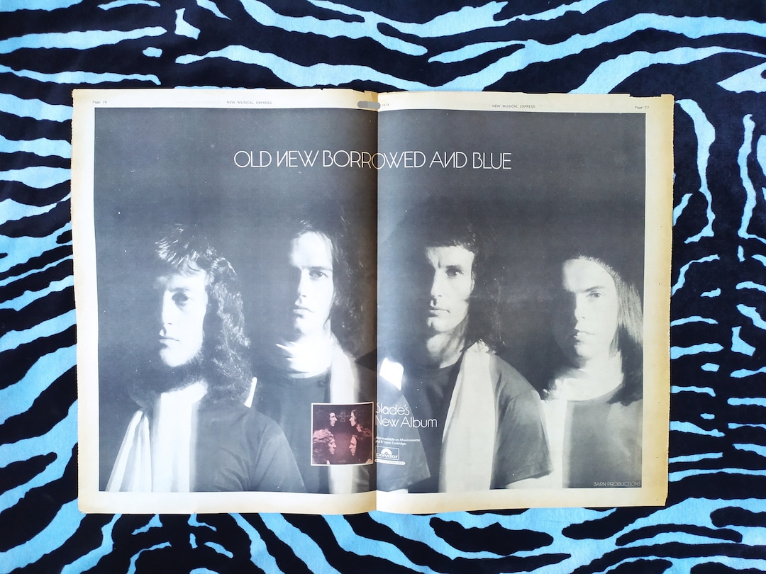 Original 1974 Slade Double Advert/poster, Rare Vintage Poster, Slade ...