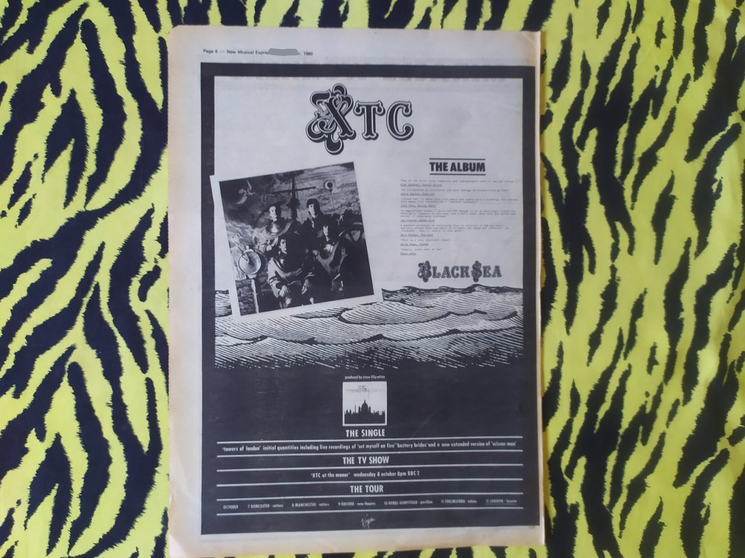 Original 1980 XTC Advert/poster Rare Vintage Poster - Etsy