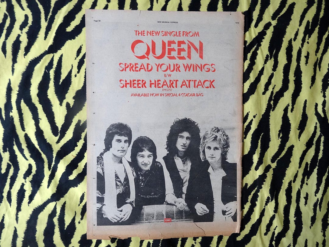 Original 1978 Queen Advert/poster, Rare Vintage Poster, Queen "spread ...