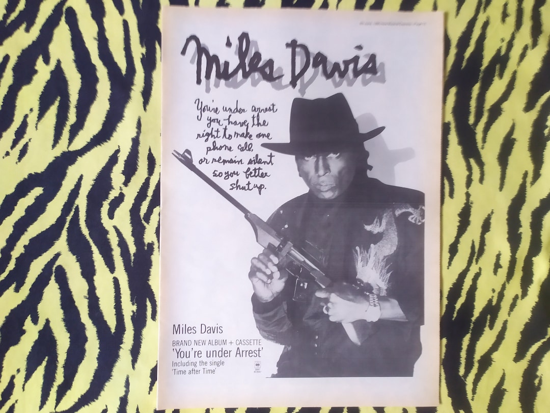 Original 1985 Miles Davis Advert/poster, Rare Vintage Poster "you Re ...