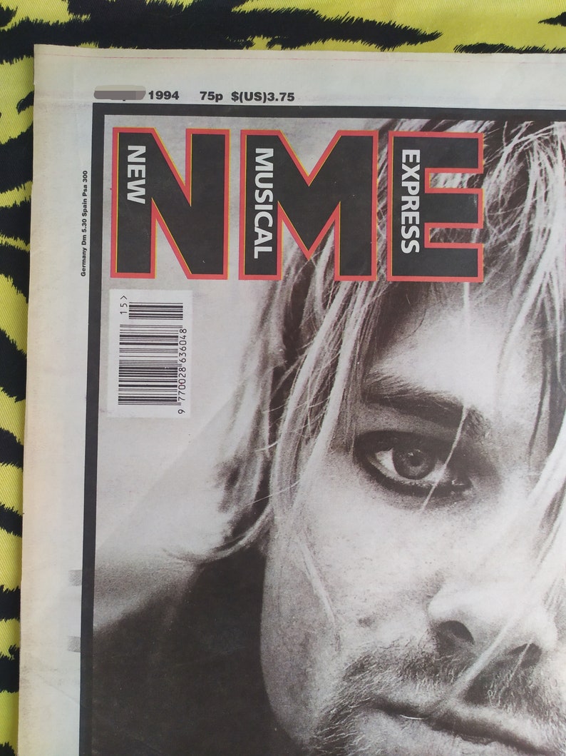 Original 1994 Kurt Cobain NME Cover/poster Rare Vintage - Etsy