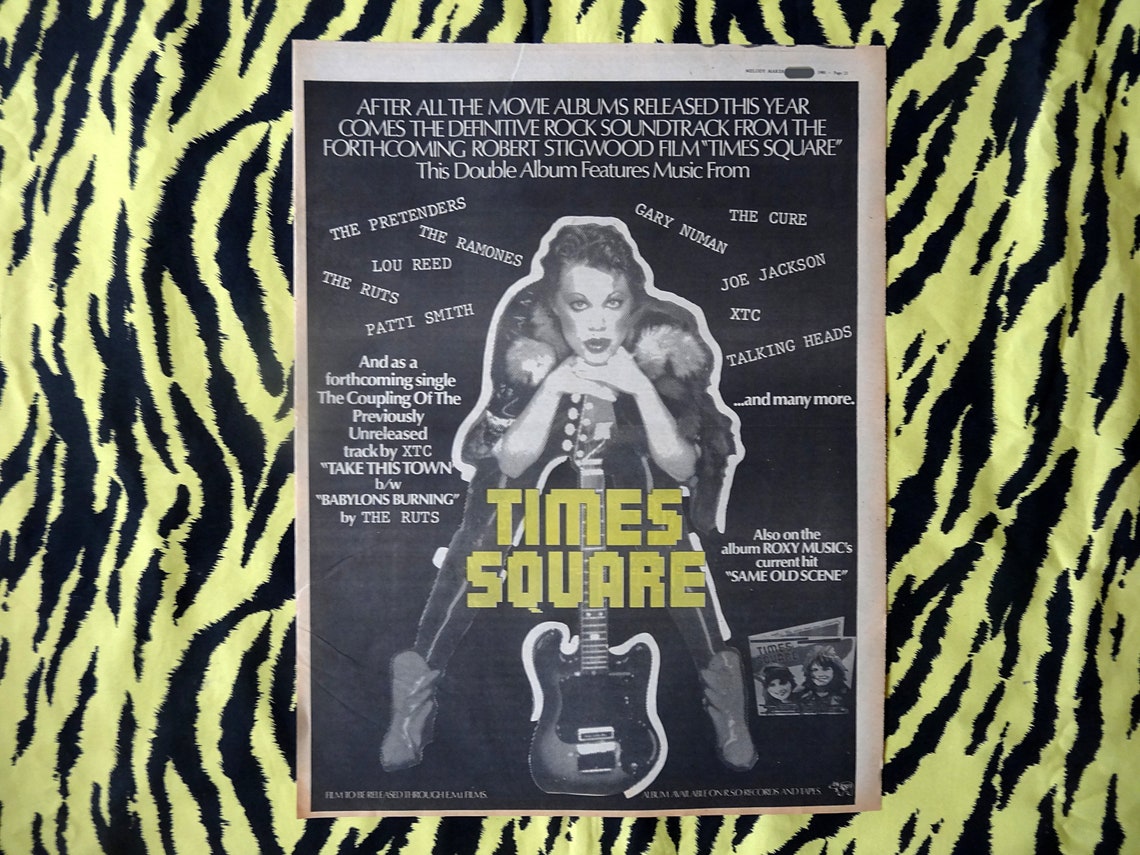 Original 1980 Times Square Film Advert/poster Rare Vintage Poster ...