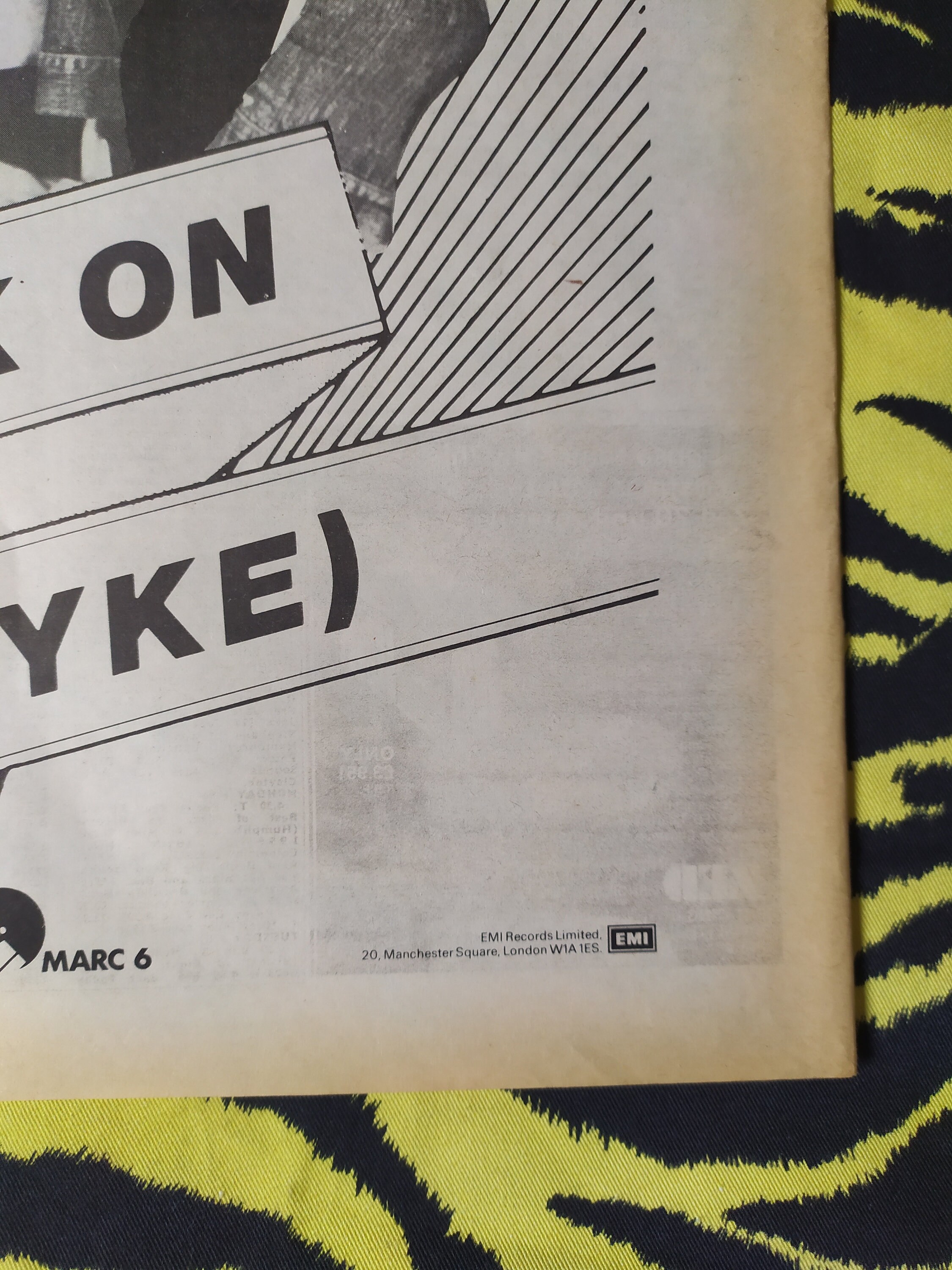 Original 1973 T. Rex Marc Bolan Advert/poster, Rare Vintage Poster ...