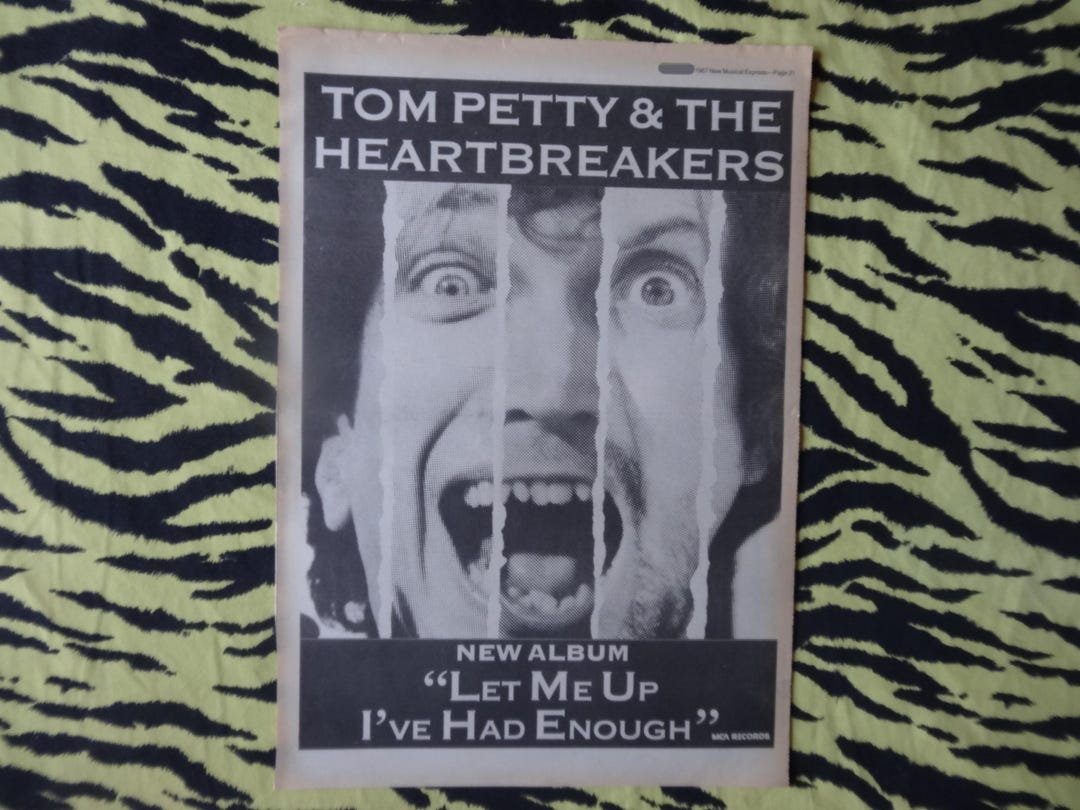 Original 1987 Tom Petty and the Heartbreakers Advert/poster, Rare ...