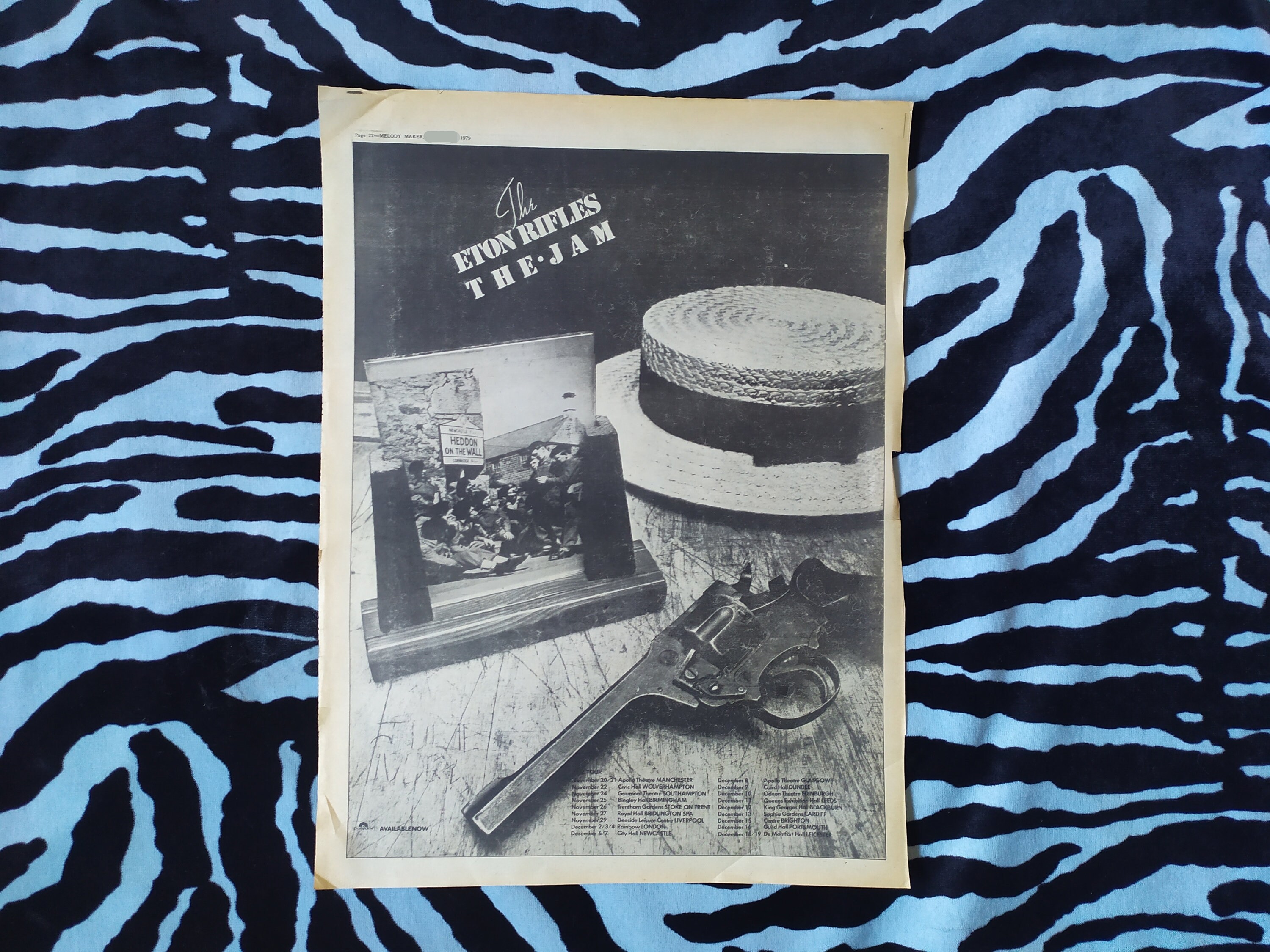 Original 1979 the Jam Tour Advert/poster, Rare Vintage Poster, the Jam ...