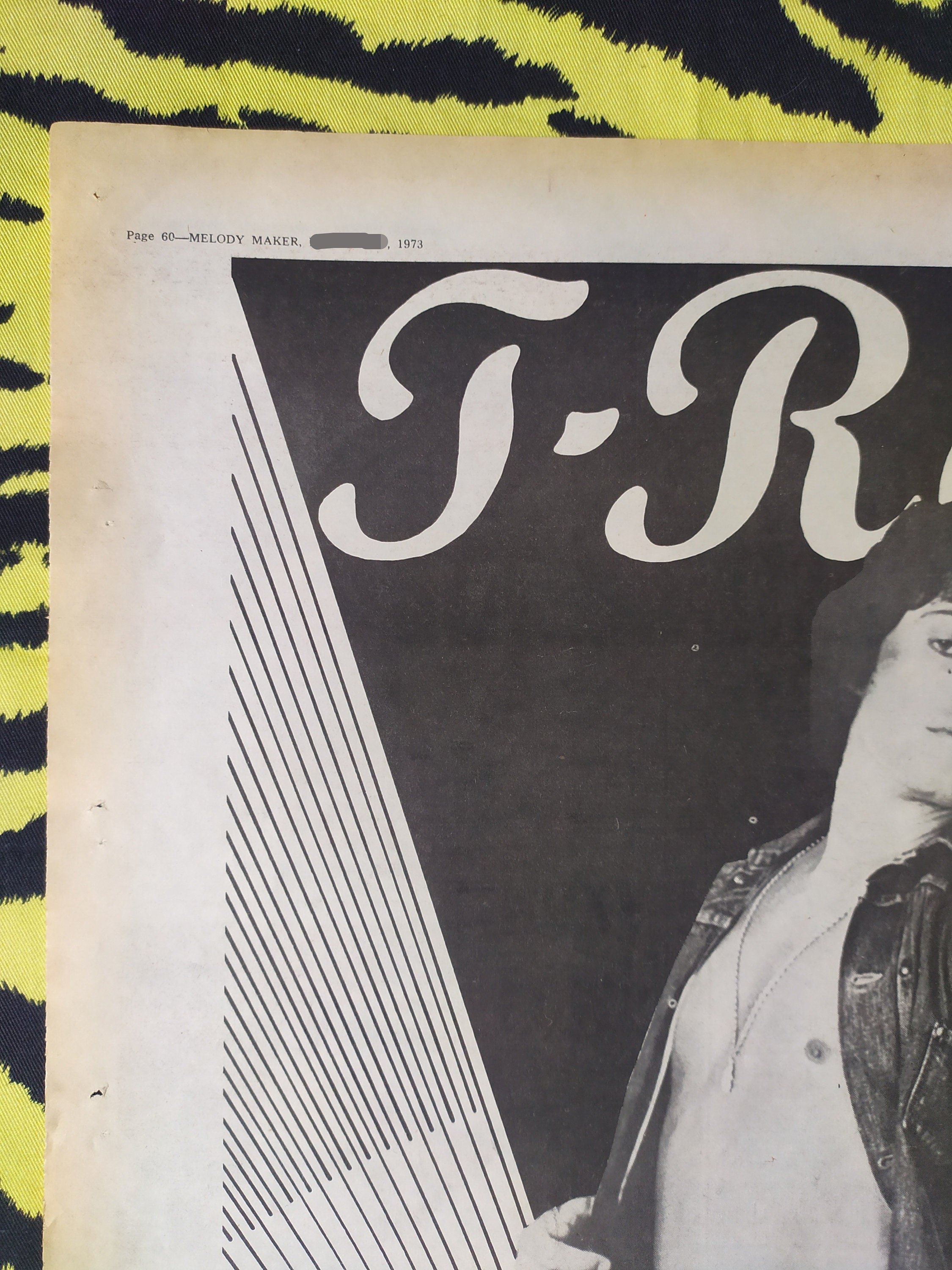 Original 1973 T. Rex Marc Bolan Advert/poster, Rare Vintage Poster ...
