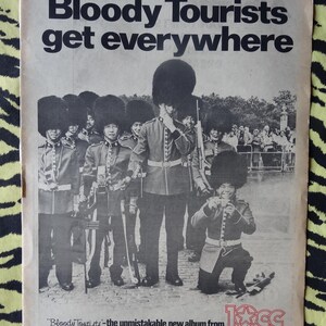 Original 1978 10cc Advert/poster, Rare Vintage Poster "bloody Tourists ...