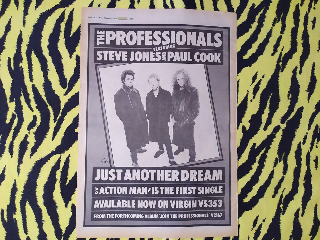 Original 1980 the Professionals Advert/poster, Rare Vintage Poster "new ...