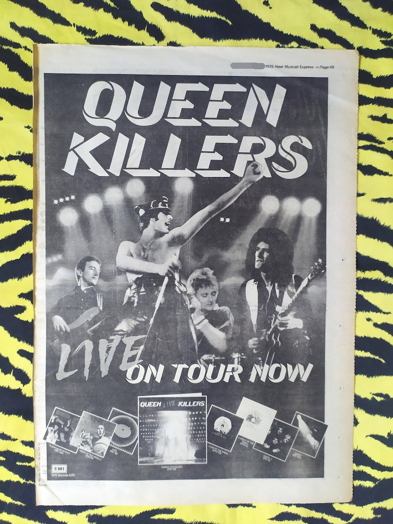 Original 1979 Queen on Tour Advert/poster Rare Vintage - Etsy