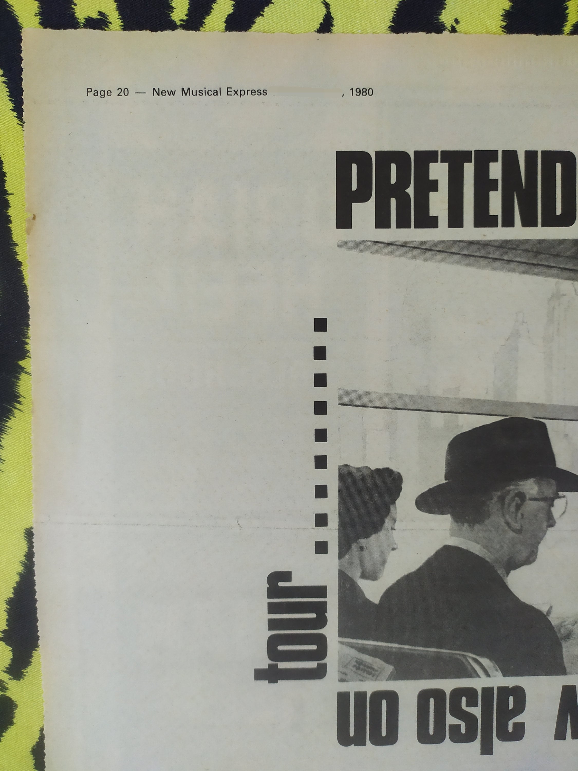 Original 1980 the Pretenders Tour Advert/poster, Rare Vintage Poster ...