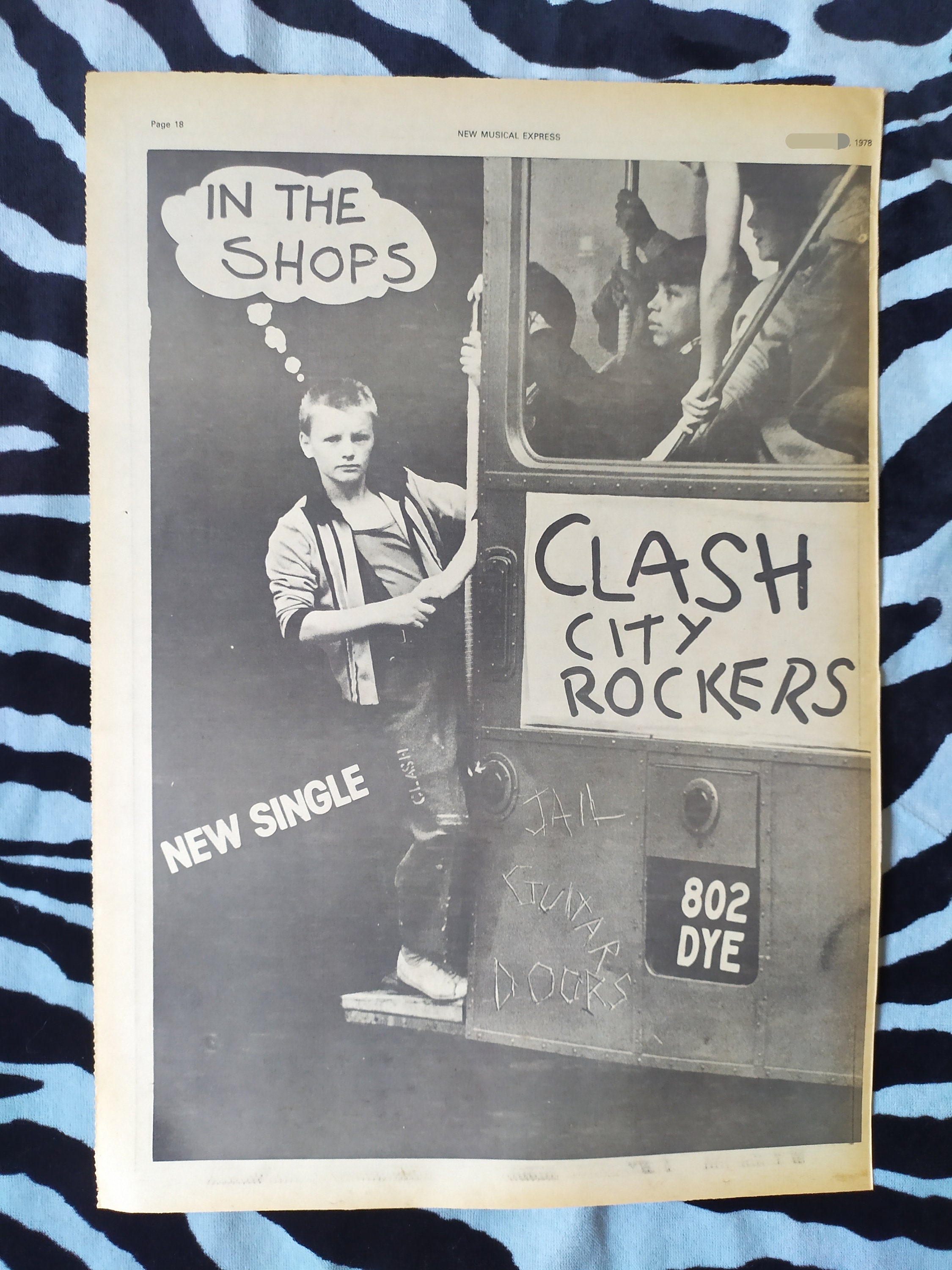 Original 1978 the Clash Advert/poster, Rare Vintage Poster "clash City ...