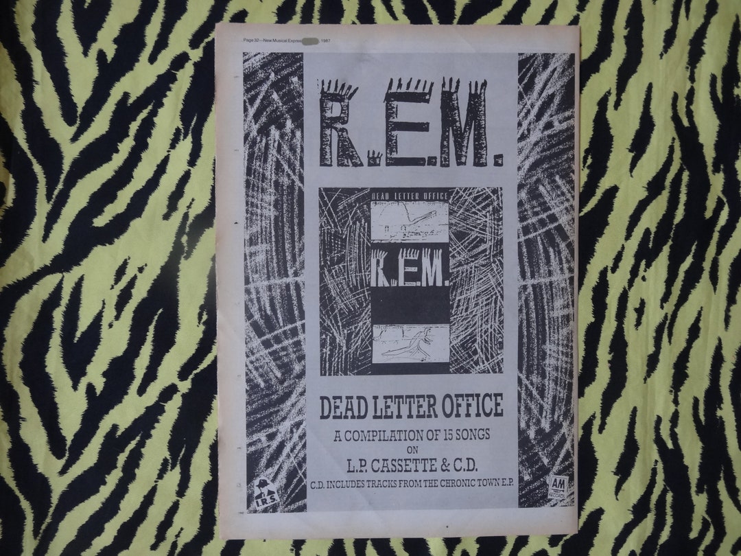 Original 1987 R.E.M. Advert/poster, Rare Vintage Poster "dead ...