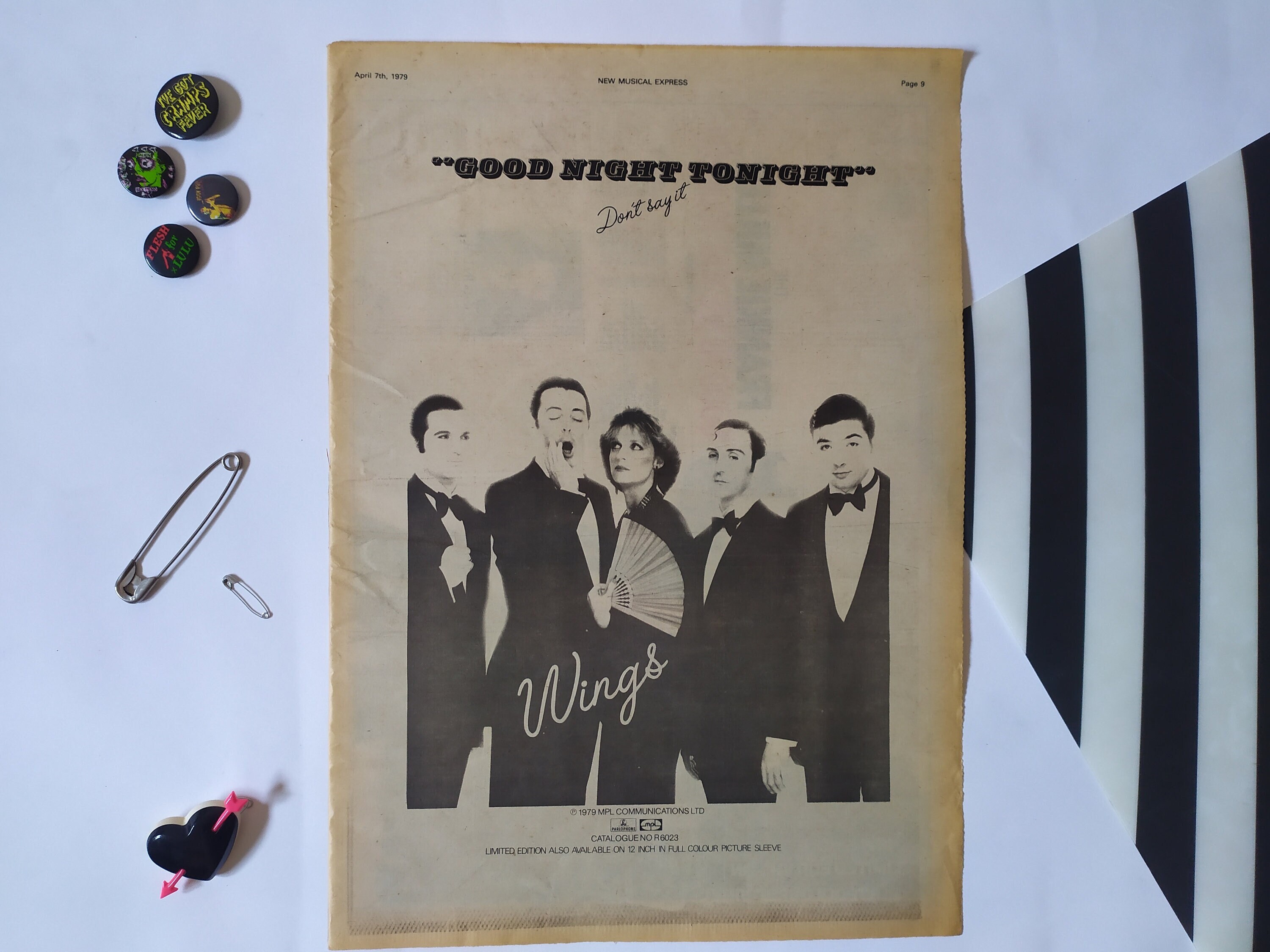 Original 1979 Wings Advert/poster, Rare Vintage Poster, Wings goodnight ...