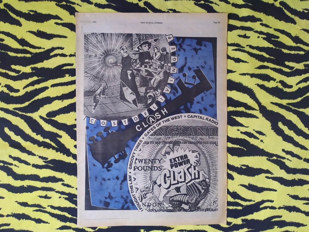 Original 1979 the Clash Advert/poster, Rare Vintage Poster "cost of ...