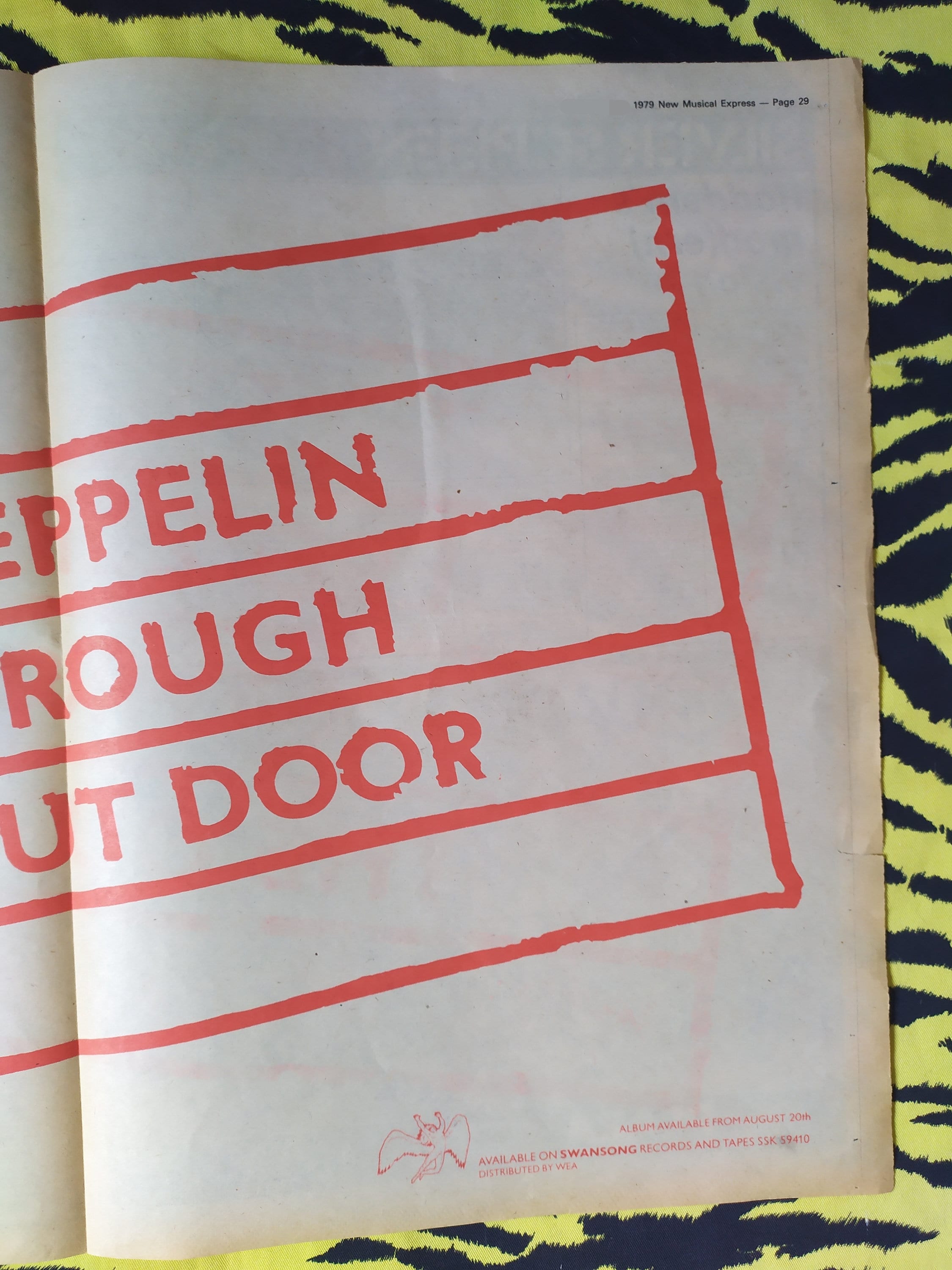 Original 1979 LED ZEPPELIN Double Advert/poster in - Etsy