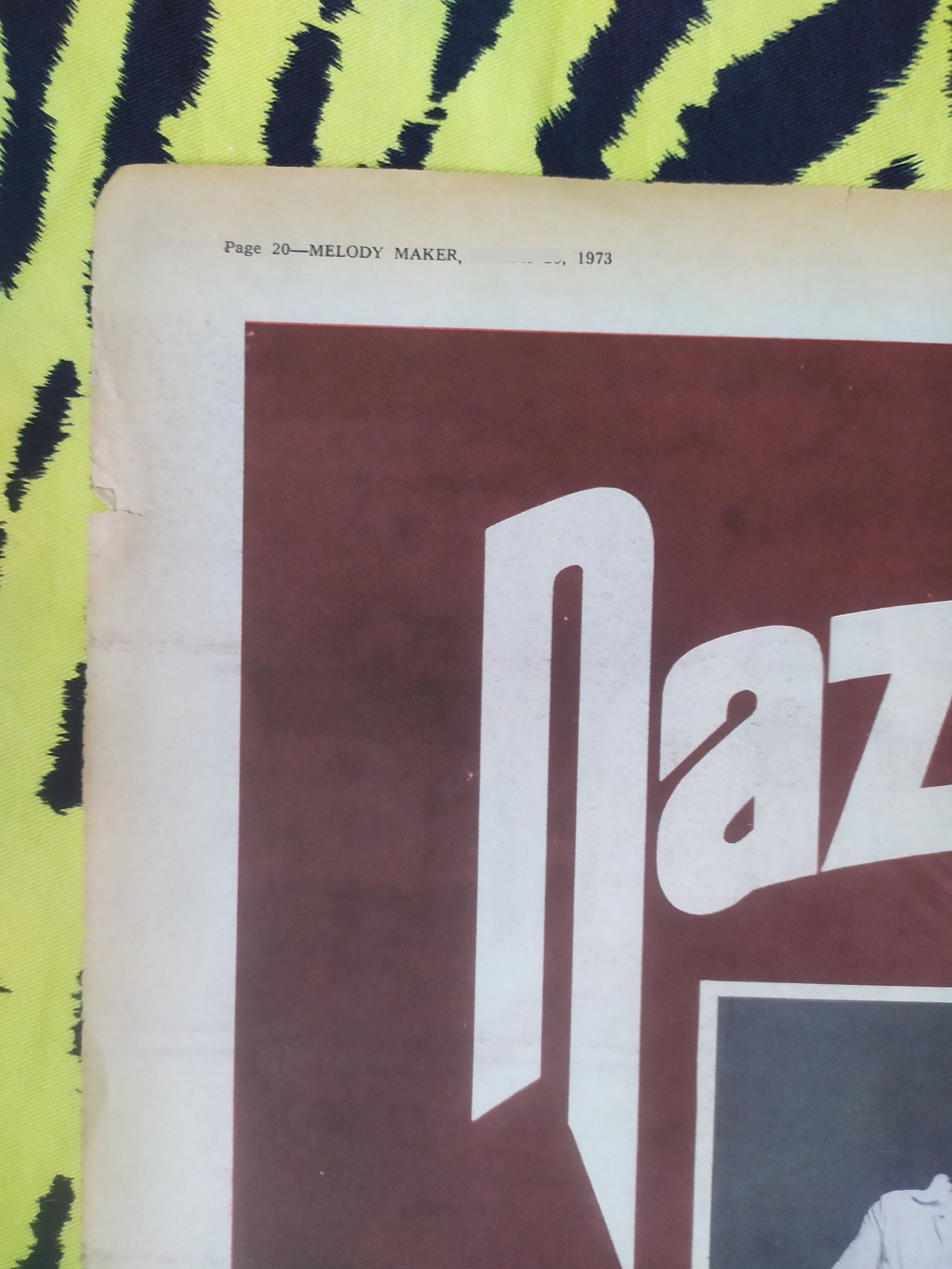 Original 1973 Nazareth Double Tour Advert/poster Rare Vintage - Etsy