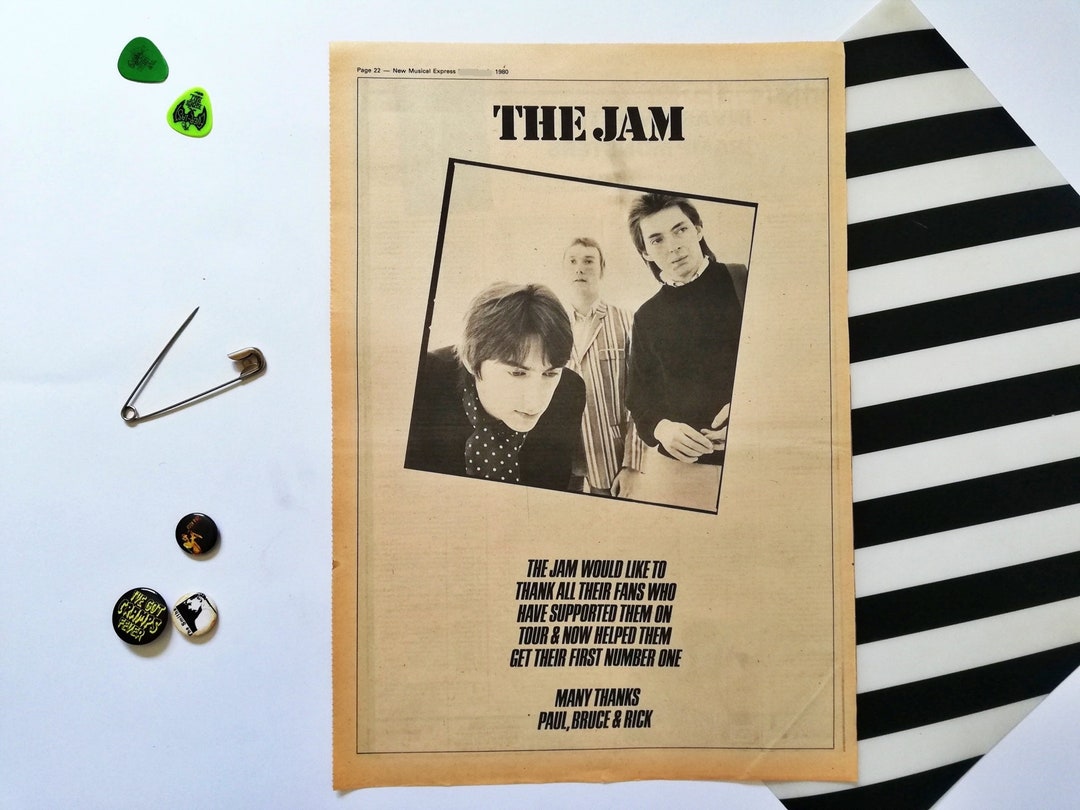 Original 1980 the Jam Advert/poster, Rare Vintage Poster, the Jam ...