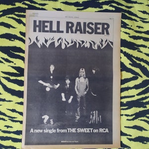 Original 1973 the Sweet Advert/poster, Rare Vintage Poster, "hellraiser ...