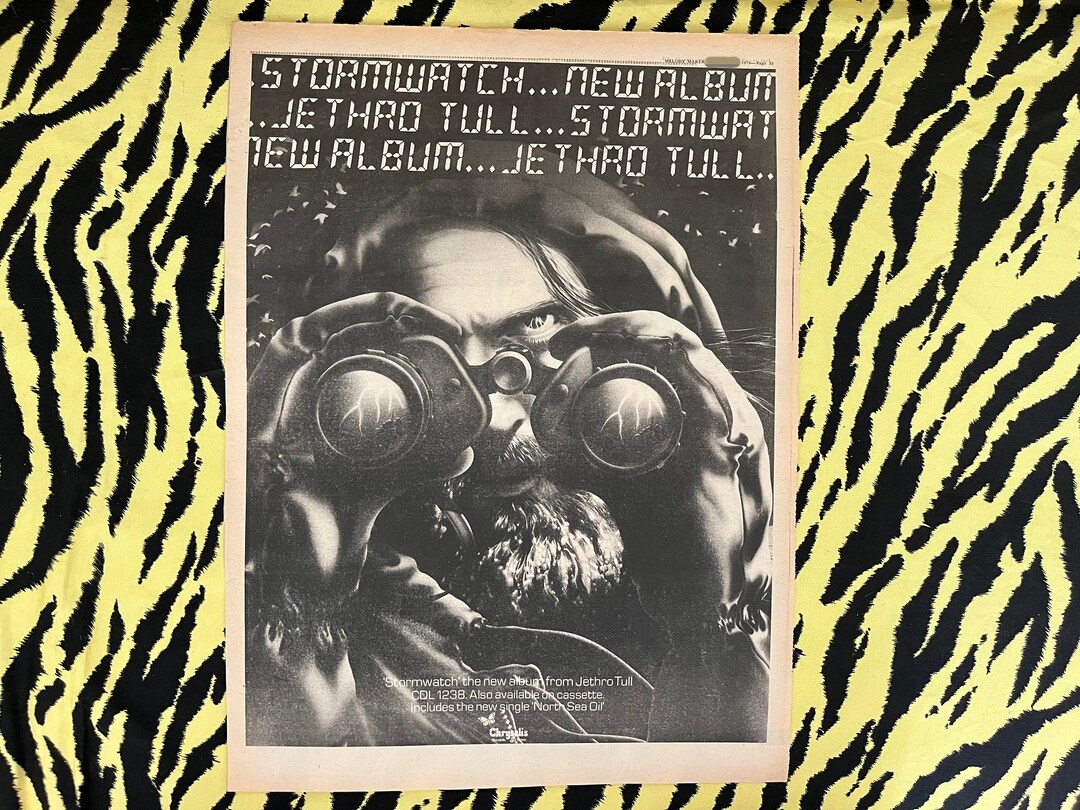 Original 1979 Jethro Tull Advert/poster, Rare Vintage Poster ...