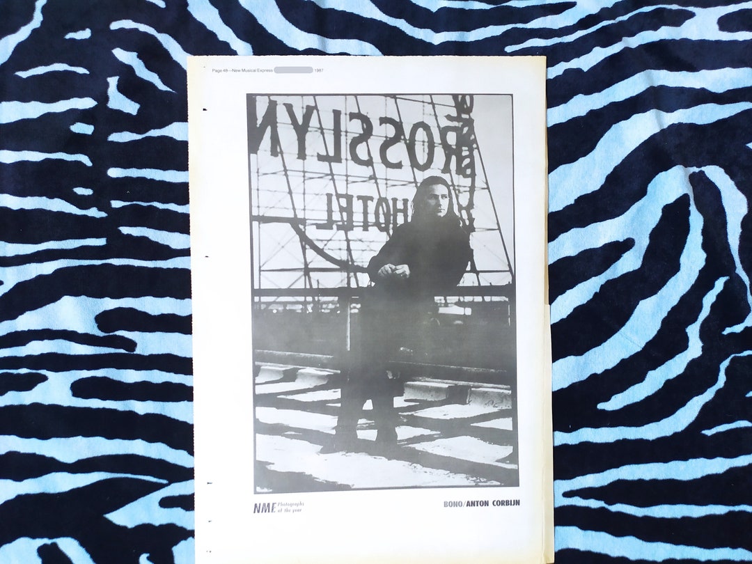 Original 1987 Bono Advert/poster, Rare Vintage Poster "portrait" Rock ...