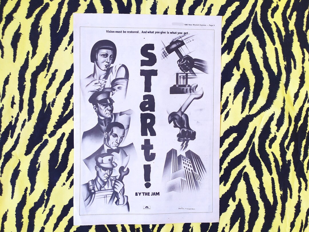 Original 1980 the Jam Advert/poster, Rare Vintage Poster, the Jam "star ...