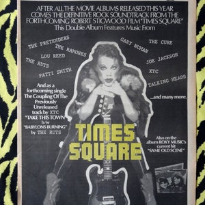 Original 1980 Times Square Film Advert/poster Rare Vintage Poster ...