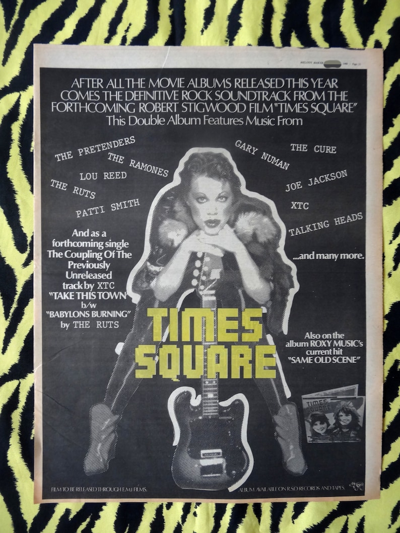 Original 1980 Times Square Film Advert/poster Rare Vintage Poster ...