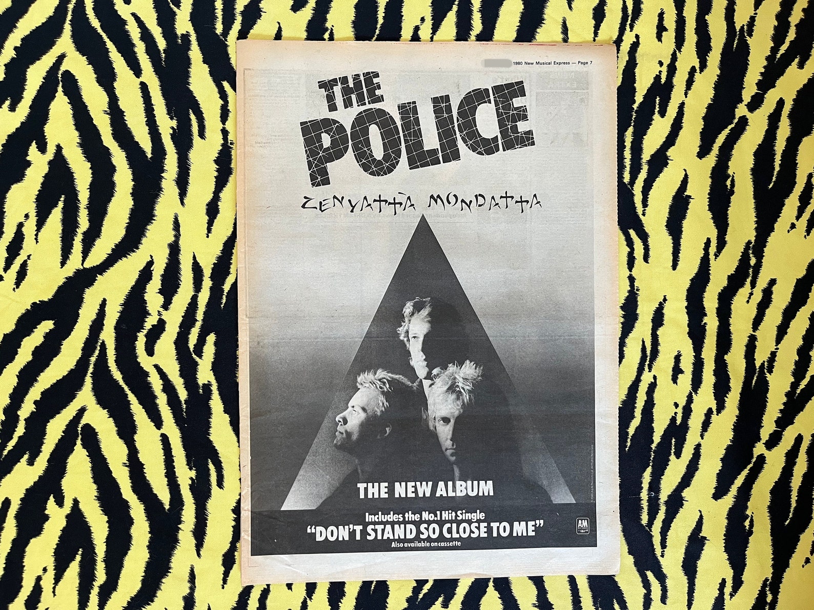 Original 1980 the Police Advert/poster "dont Stand so Close to Me" Rare ...