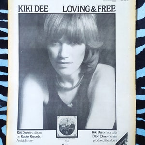 Original 1973 Kiki Dee Advert/poster, Rare Vintage Poster "loving ...