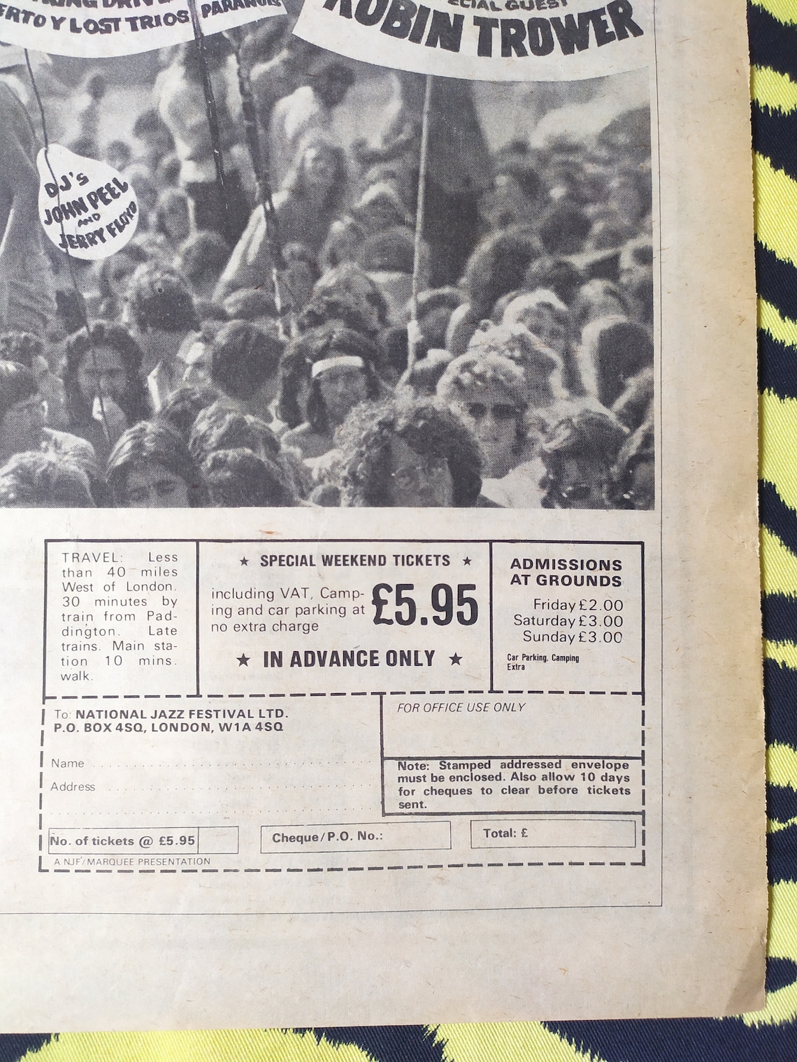 Original 1975 Reading Rock 75 Advert/poster, Rare Vintage Poster ...