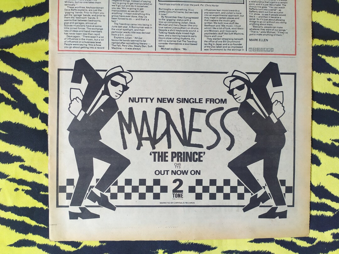 Original 1979 Madness Advert/poster, Rare Vintage Poster, "the Prince ...