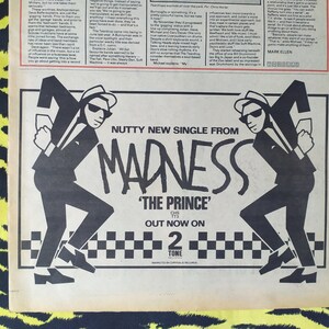 Original 1979 Madness Advert/poster, Rare Vintage Poster, "the Prince ...