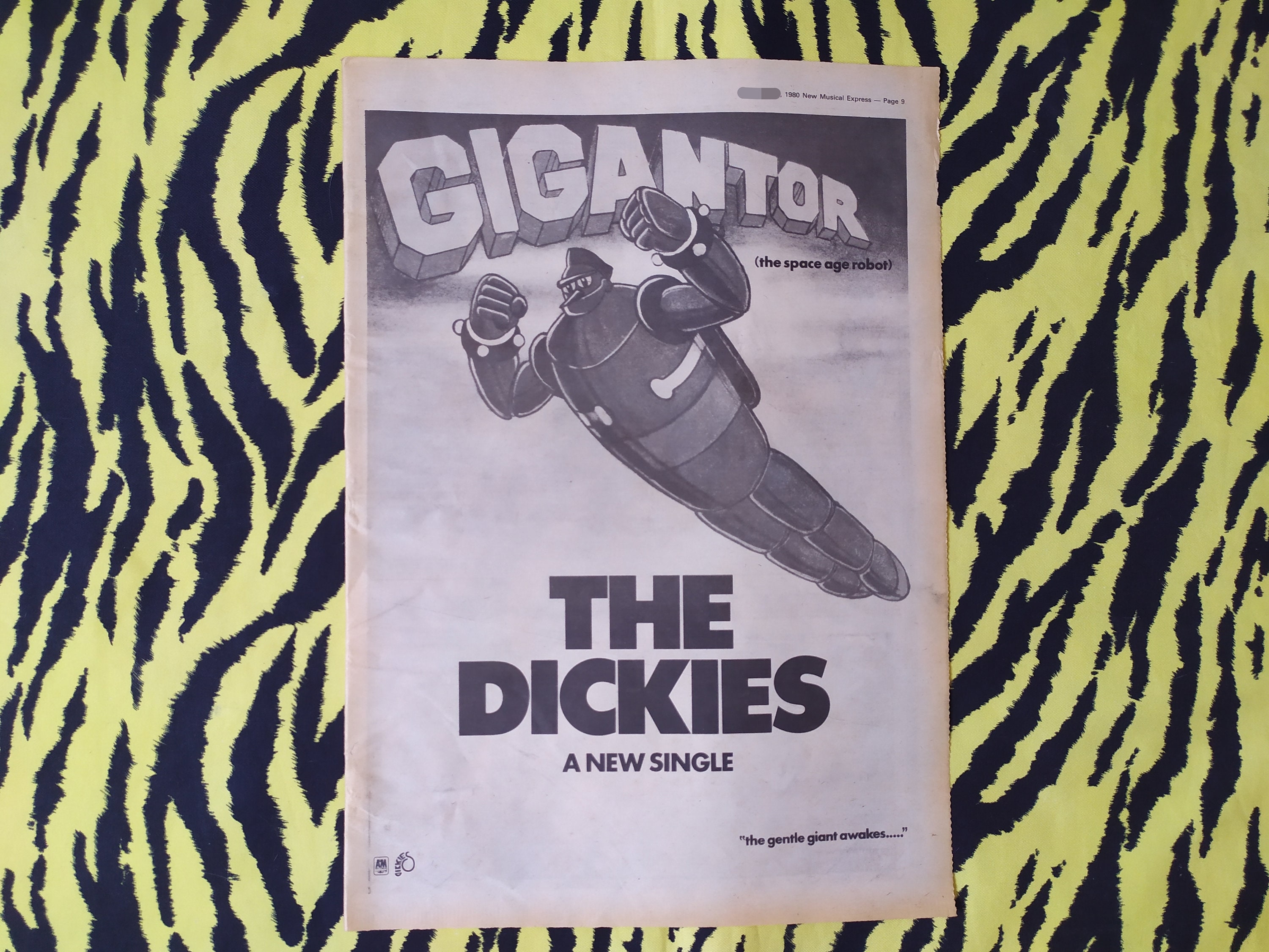 Original 1980 the Dickies Advert/poster, Rare Vintage Poster "gigantor ...