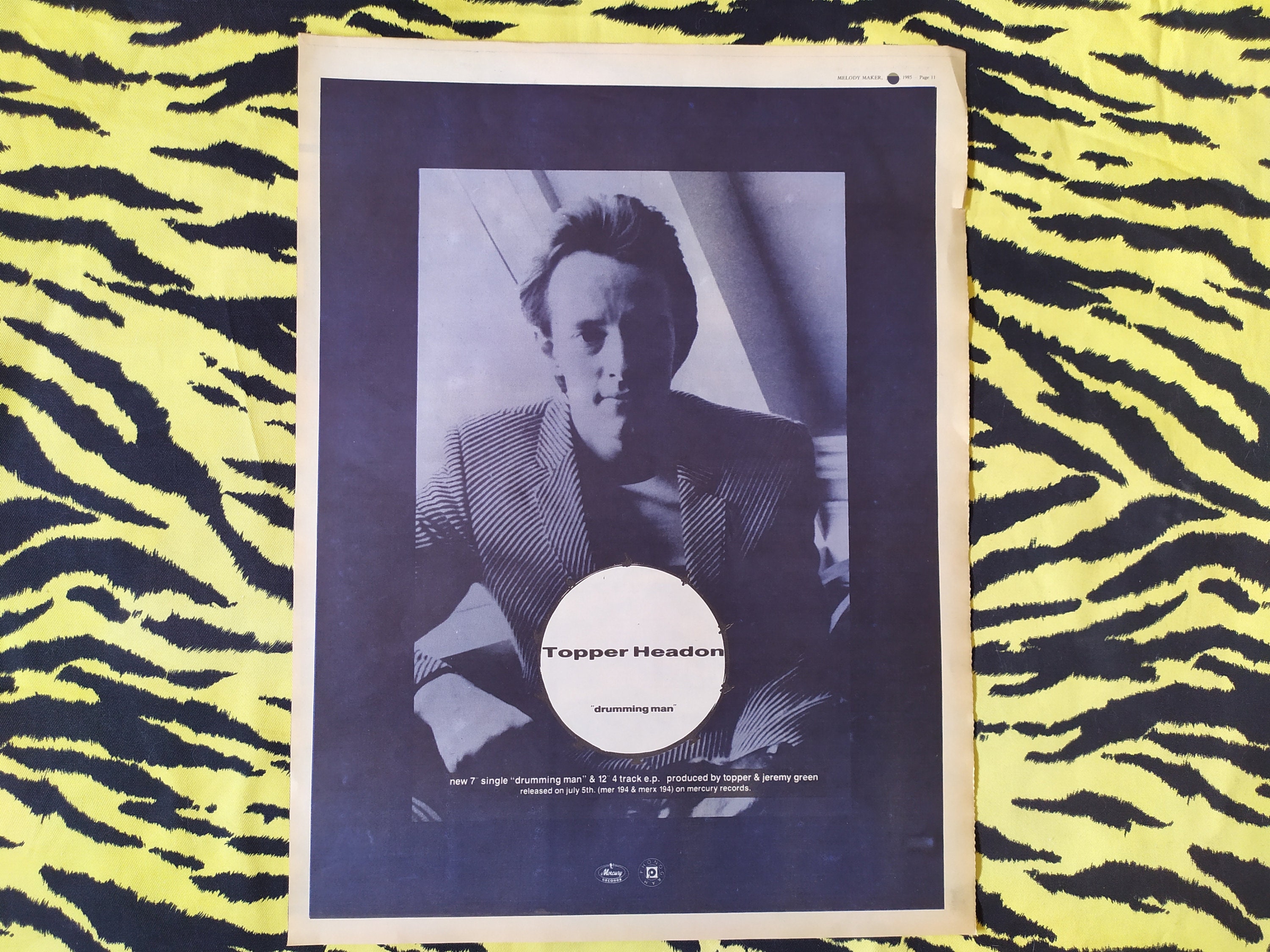 Original 1985 Topper Headon Advert/poster, Rare Vintage Poster ...