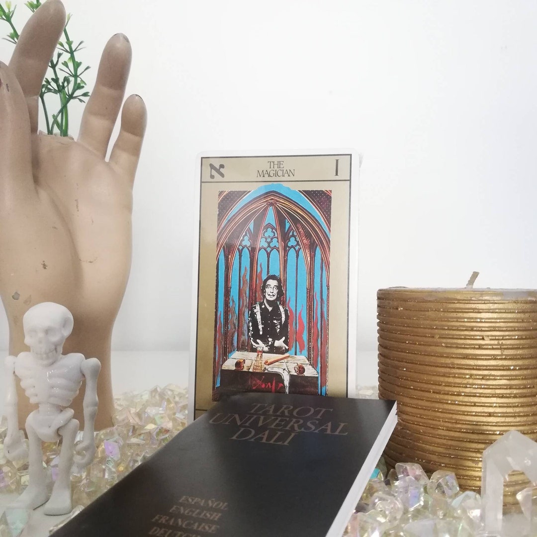 Vintage 1980s Salvador Dali Tarot Deck, Universal Dali Tarot, 1980s, Rare, Gold Edition, Fortune ...