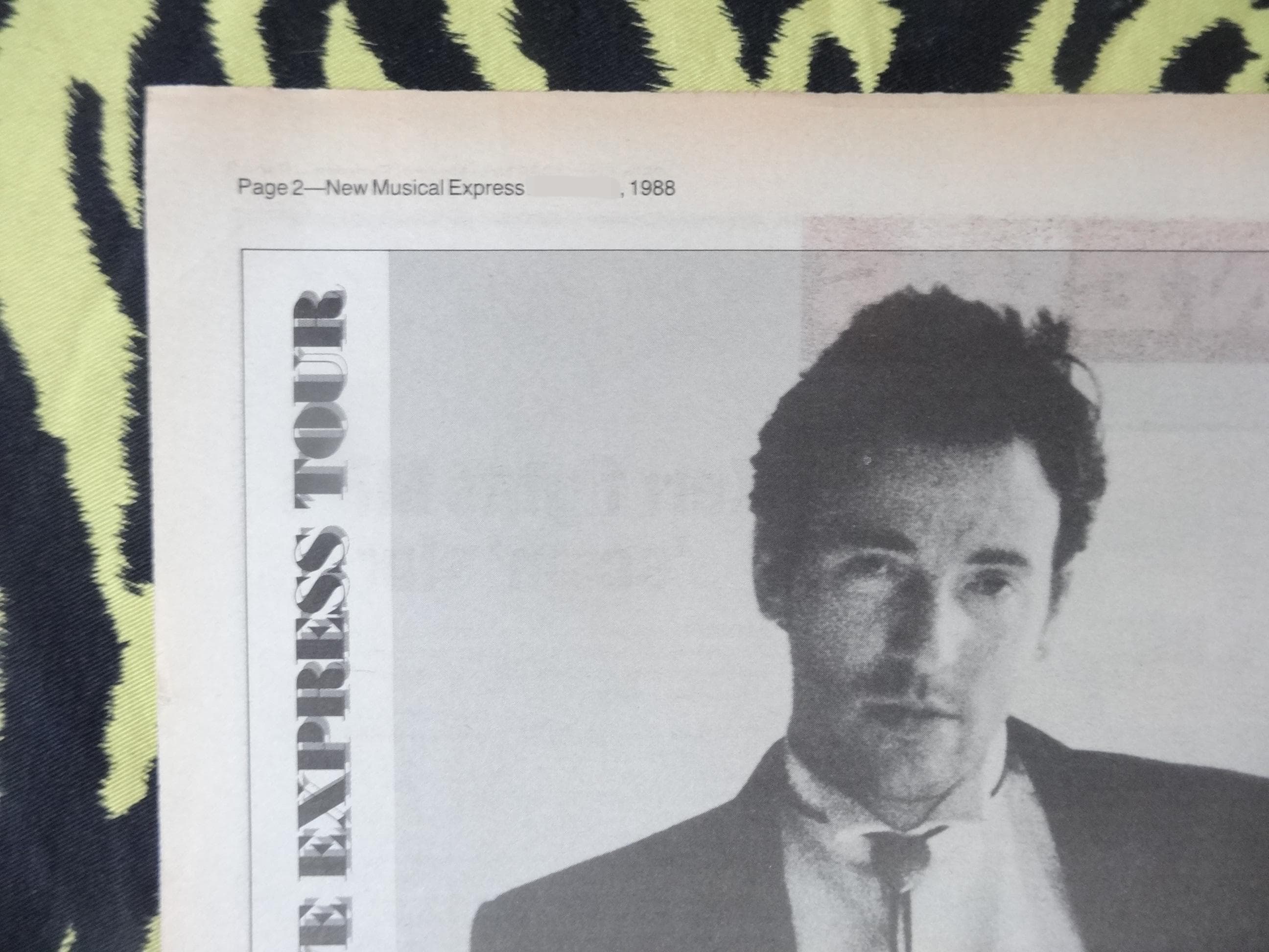 Original 1988 Bruce Springsteen Tour Advert/poster, Rare Vintage Poster ...