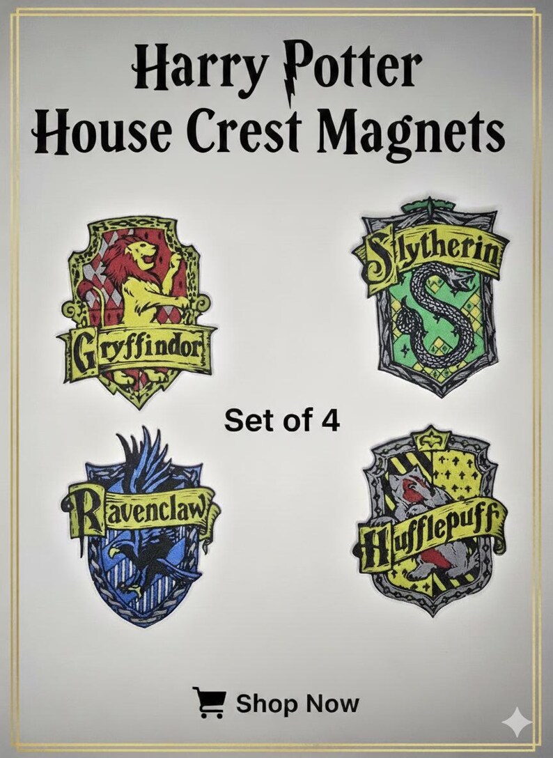 Harry Potter Style Magnets - Etsy