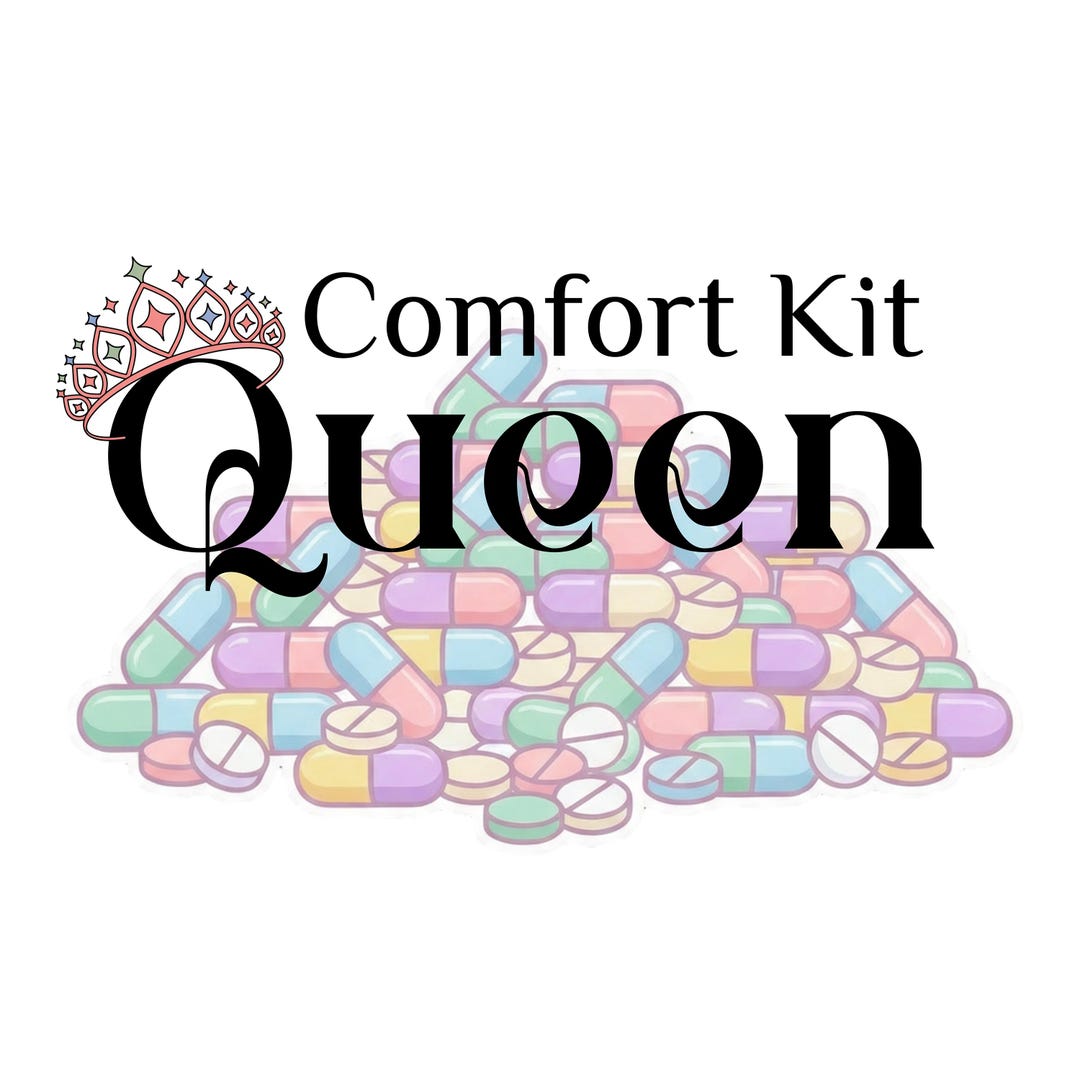 Comfort Kit Queen PNG | Hospice Nurse Humor | Cute Pill Illustration ...