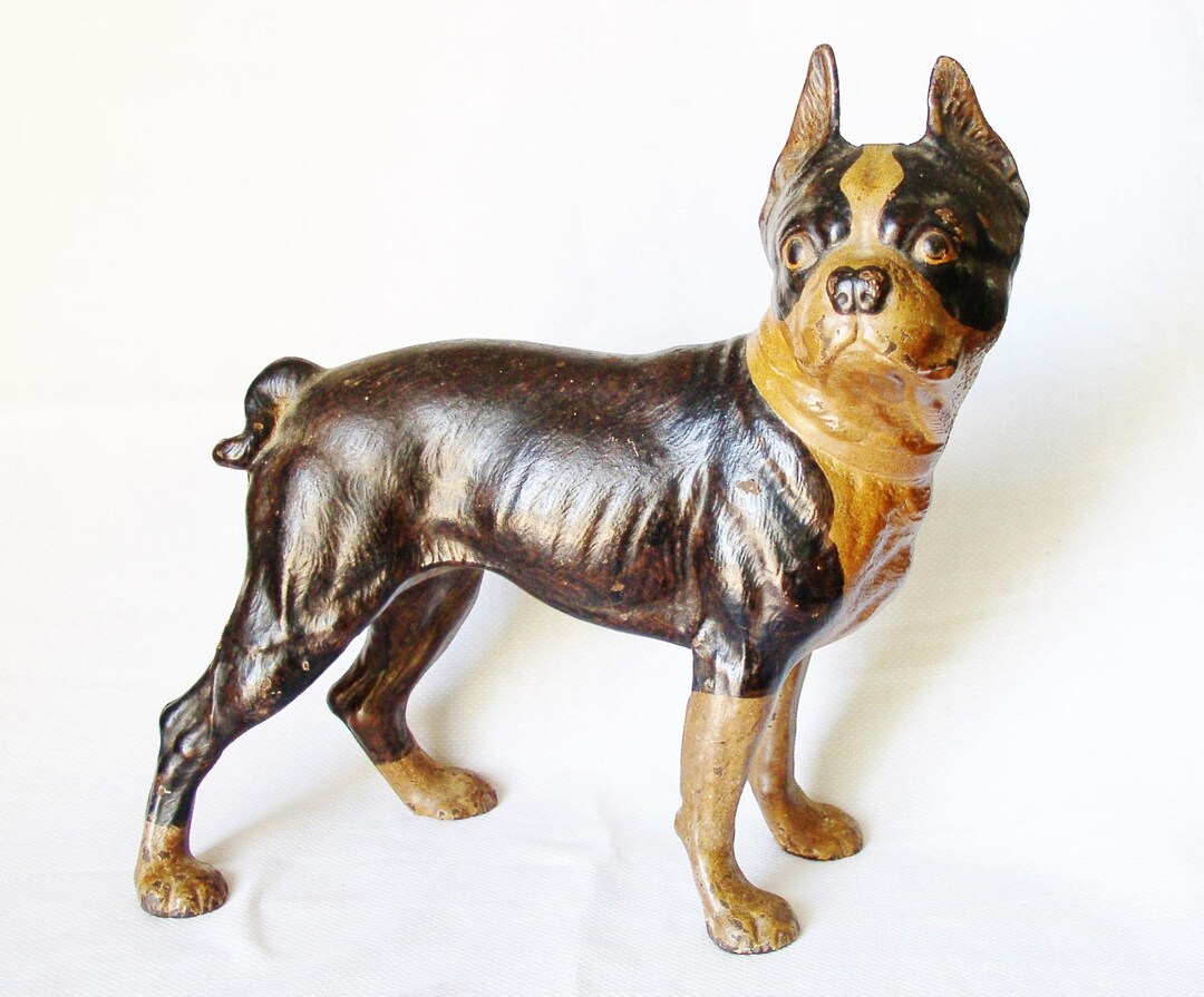 Vintage - Cast Iron Bulldog - Terrier Door Stop....vintage Bulldog Door ...