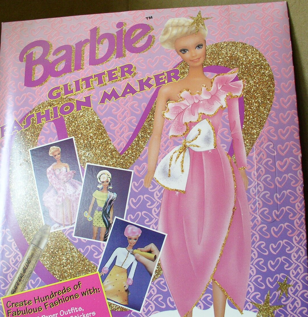 Barbie Paper Doll Glitter Fashion Maker ... Barbie Paper Doll Package ...