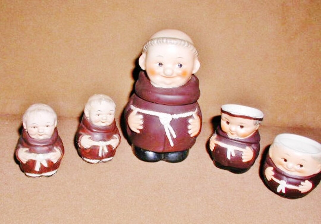 Friar Tuck GOEBEL FRIAR TUCK......... Mini Monks Cream & Sugar, Salt ...
