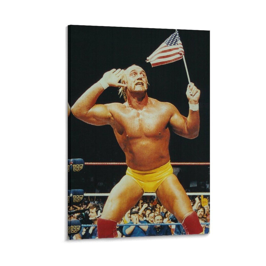 Hulk Hogan Boxing Painting on Canvas Wall Art Poster Picture Print ...